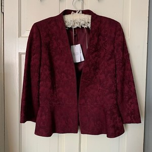 Jacques Vert Size 14 Wine Red Jacket | eBay