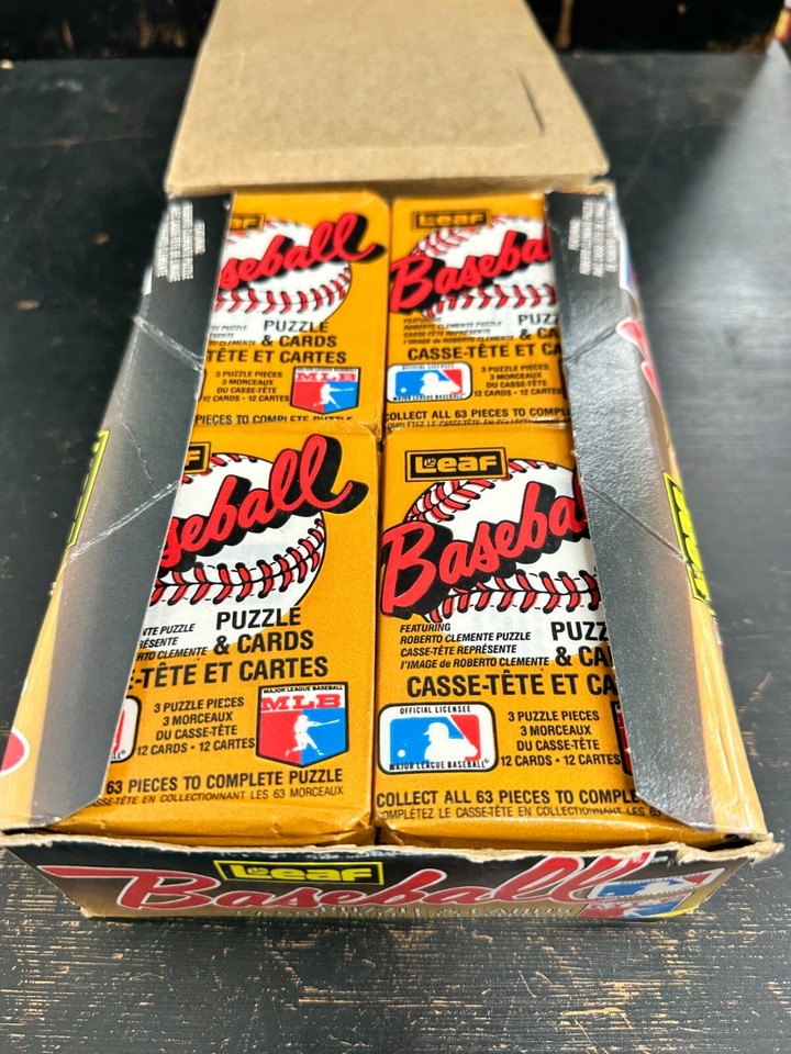 1987 Leaf Baseball Hobby Wax Box - 36 Factory Sealed Packs | eBay