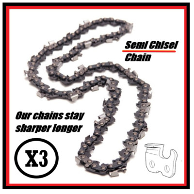 Chainsaw Chain Suit Redmax GZ381 2-Stroke 16" Bar (3 x Chains) | eBay Australia