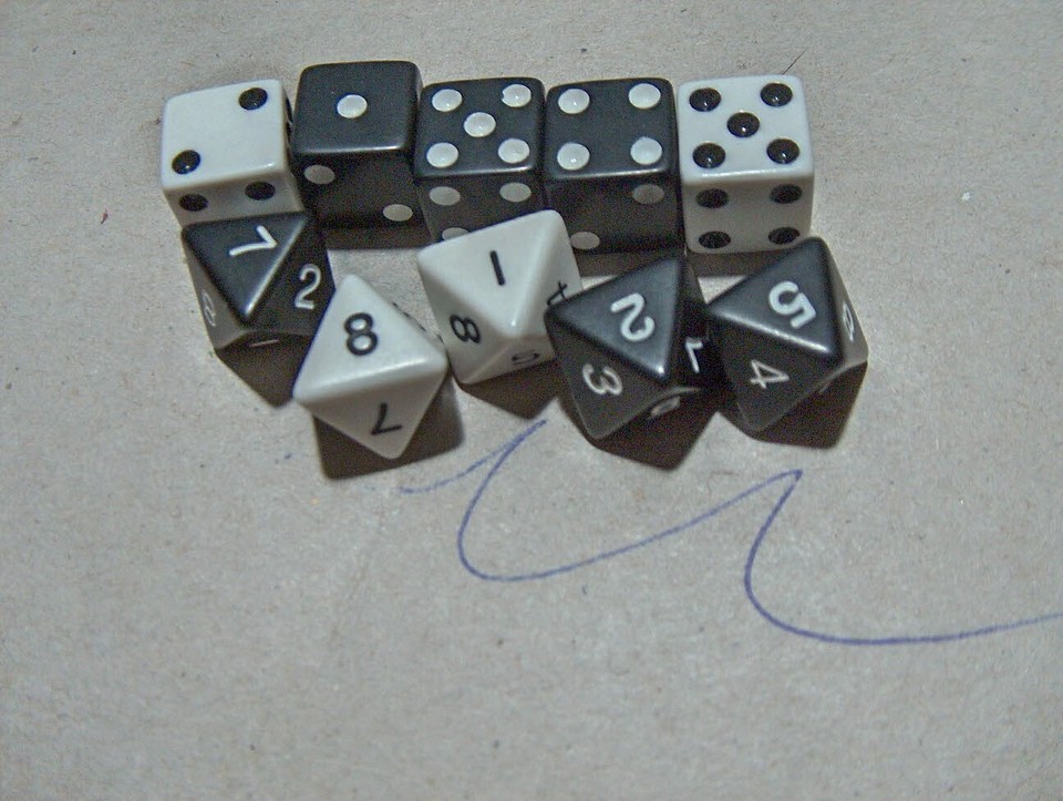 RISK 2210 AD Board Game COMPLETE SET OF DICE Replacement Game Parts ...