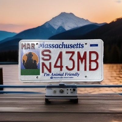 Expired Massachusetts I’m Animal Friendly License Plate | eBay
