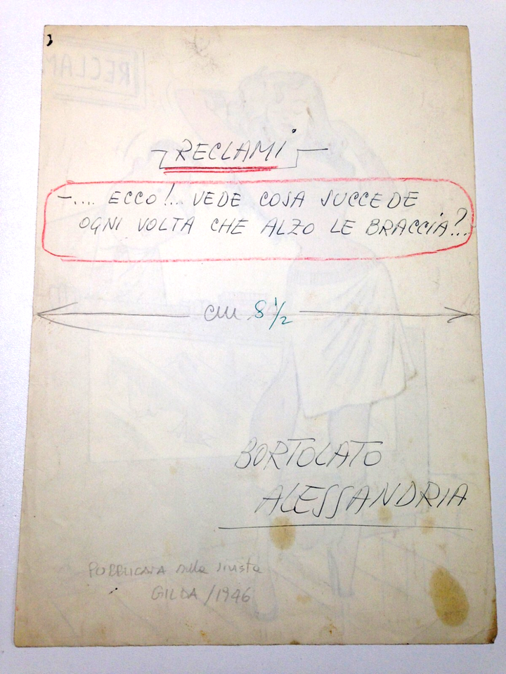 Original Illustration Drawing of a Sexy Humor from 1946 - Mario ...
