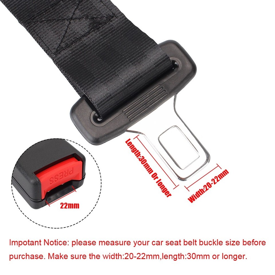 310mm Extended Seat Belt Buckle Stalk for Car Van Taxi Commercial ...