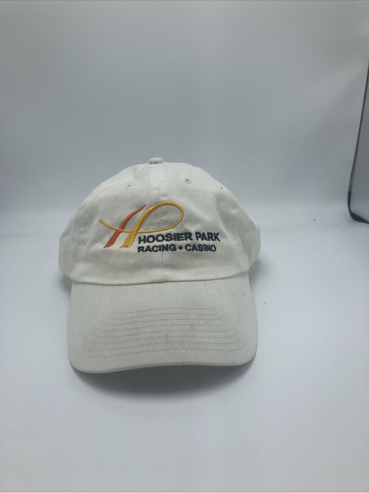 White Hoosier Park Racing Casino Adjustable Hat | eBay