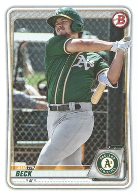 2020 Bowman Prospects Baseball #BP-16 Austin Beck | eBay Australia