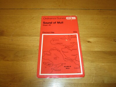 SOUND OF MULL MAP - Sheet 45 - Ordnance Survey Map - One inch map | eBay UK