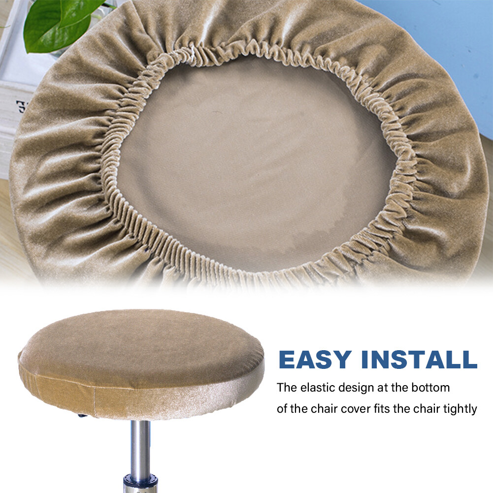 Living Room Protective Washable Bar Chair Dining Round Stool Cover. | eBay