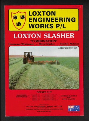 LOXTON ENGINEERING LOXTON COMBINATION SLASHER 4 PAGE BROCHURE | eBay ...