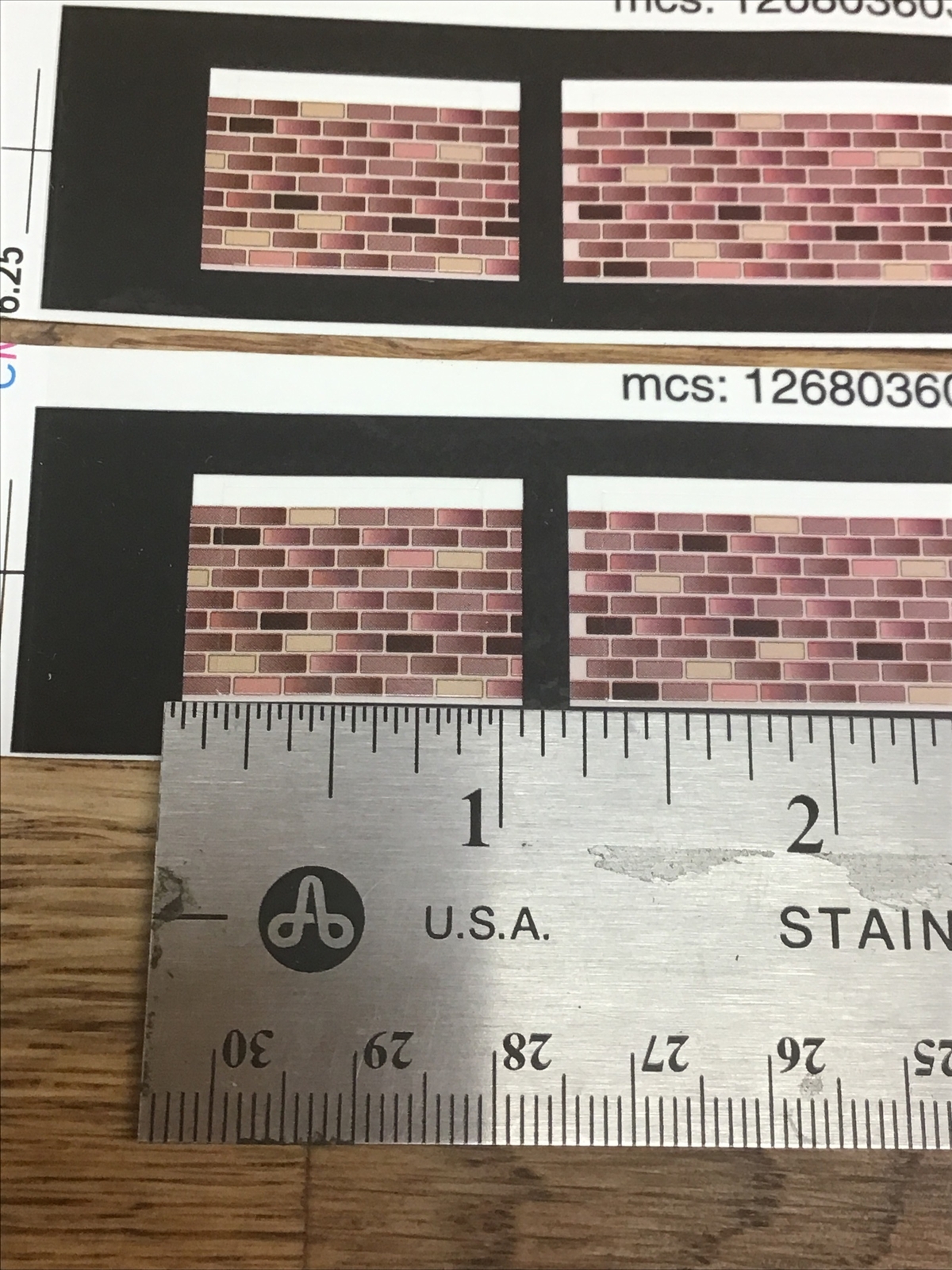 Lot of 4 N Scale Brick Stickers for Layout Buildings New | eBay