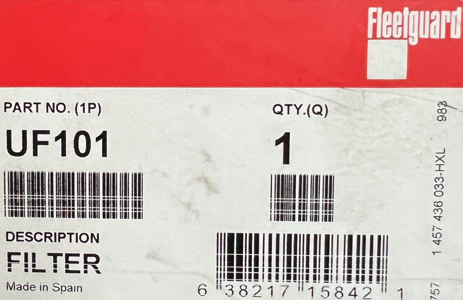 UF101 Genuine Fleetguard Def Filter OEM - New | eBay