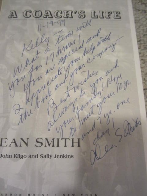 Dean Smith Autographed Memorabilia | Signed Photo, Jersey, Collectibles ...