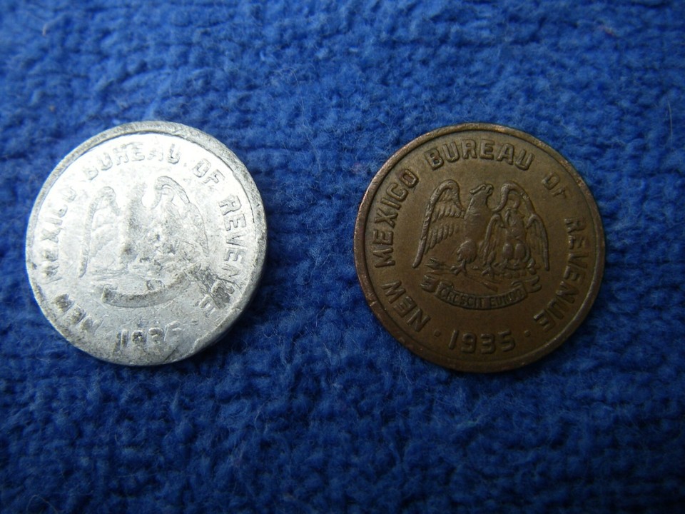 TWO New Mexico 1935 TAX TOKENS 1 Mill Aluminum and 5 Mill Copper | eBay