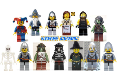 Lego Castle Minifigures - Fantasy Era - witch wizard blacksmith maid ...