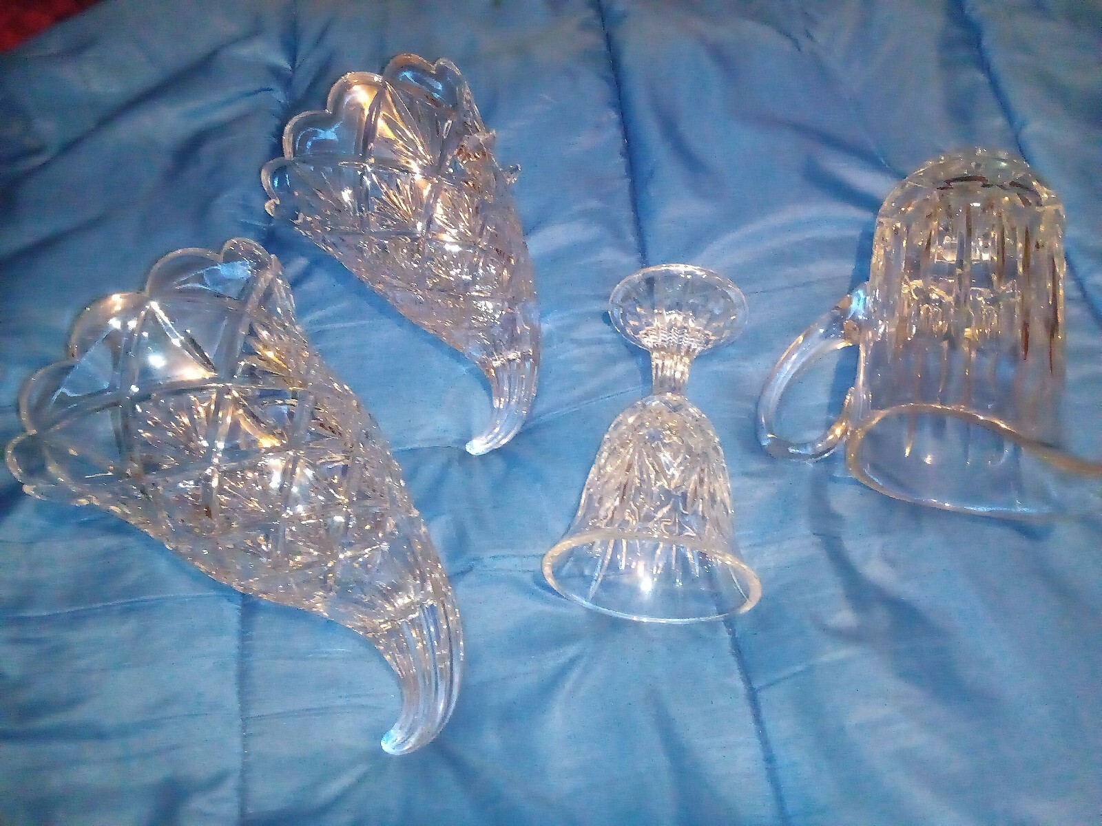 Waterford Crystal Cornucopia Horn of Plenty Vase+Lg Shannon? Pitcher ...