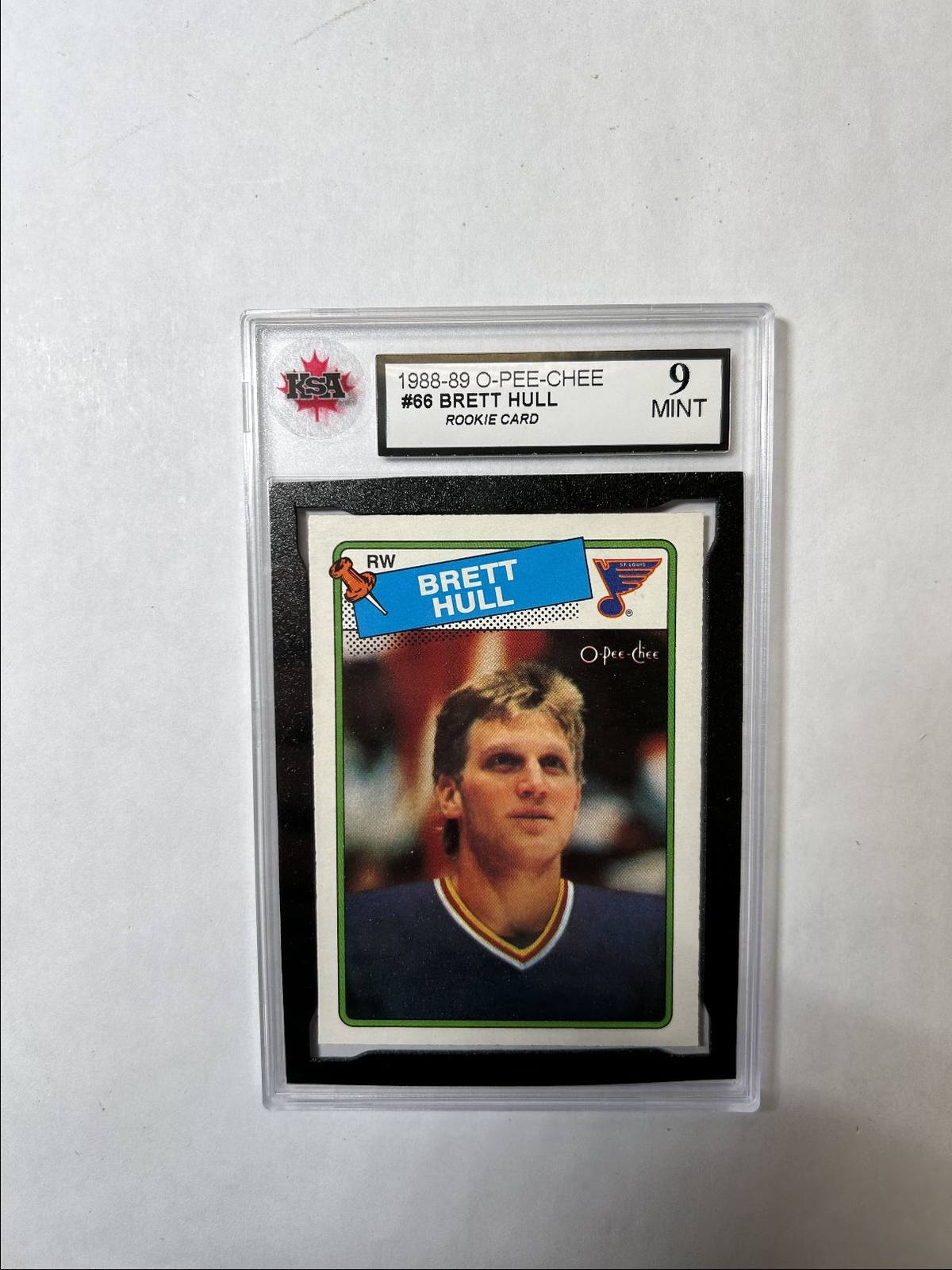 1988-89 O-Pee-Chee Brett Hull Rookie KSA 9 . #66 | eBay