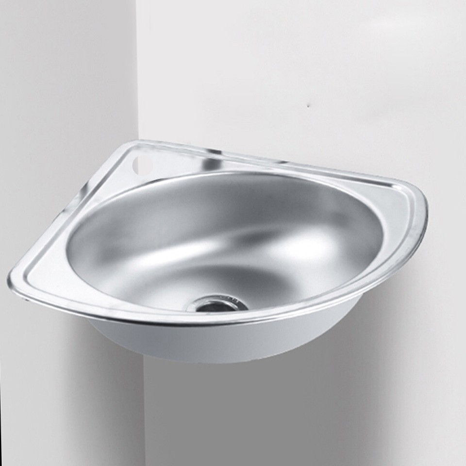 Bathroom Corner Sink Small Wall Mount Basin Sink Triangle Corner Basin ...