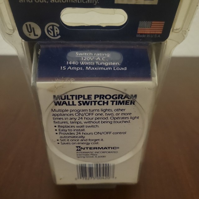 Intermatic E1020 24-Hour 15-Amps Multiple Program Heavy Duty Mechanical ...