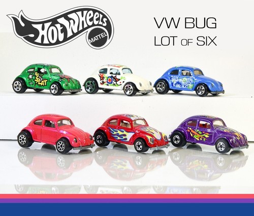 **MINT** Lot of 6 VINTAGE Hot Wheels VW VOLKSWAGEN BUG 6 DIFFERENT ...
