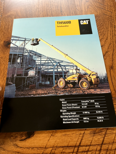Caterpillar CAT TH560 Telehandler Brochure FCCA | eBay