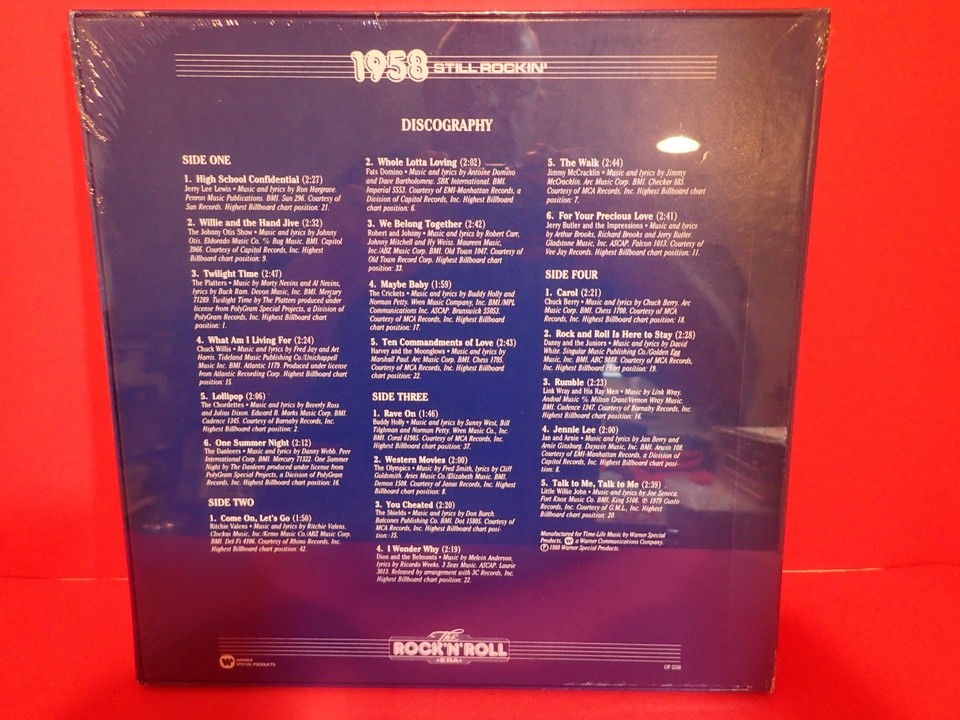 Time Life The Rock 'N Roll ERA 1958 STILL ROCKIN - 2 LP Box Set ...