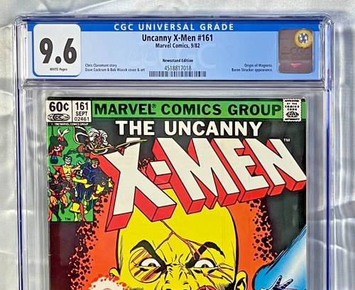 UNCANNY X-MEN #161 CGC 9.6 ️Snow WHITE Pages ️ 1982==Newsstand==MAGNETO ...