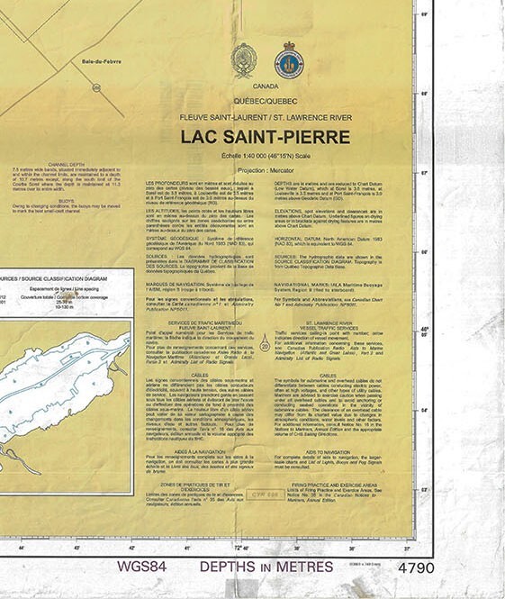 Admiralty 4790 Fleuve Saint Laurent St.Lawrence River Lac Saint Pierre ...