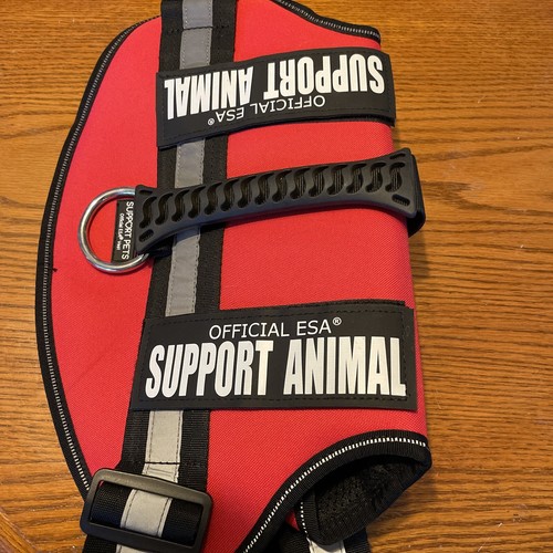Official ESA Emotional Support Animal/Service Dog Harness Vest Red ...