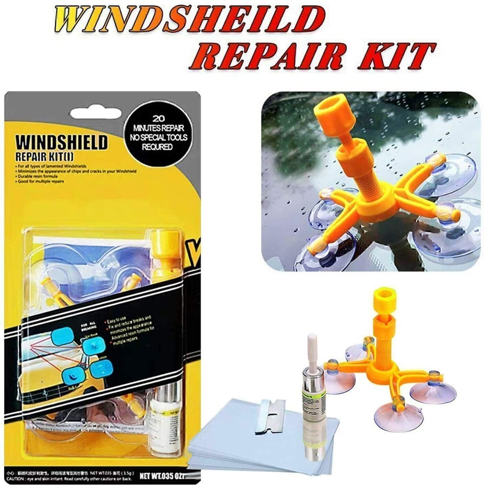 Auto Glass Windshield Repair Tool Kit Fix Car Wind Glass Windscreen ...