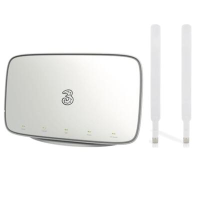 THREE 4G+ HUB ROUTER. 600Mbps 4G MOBILE WIFI ROUTER + TEL PORT + 2 x ...