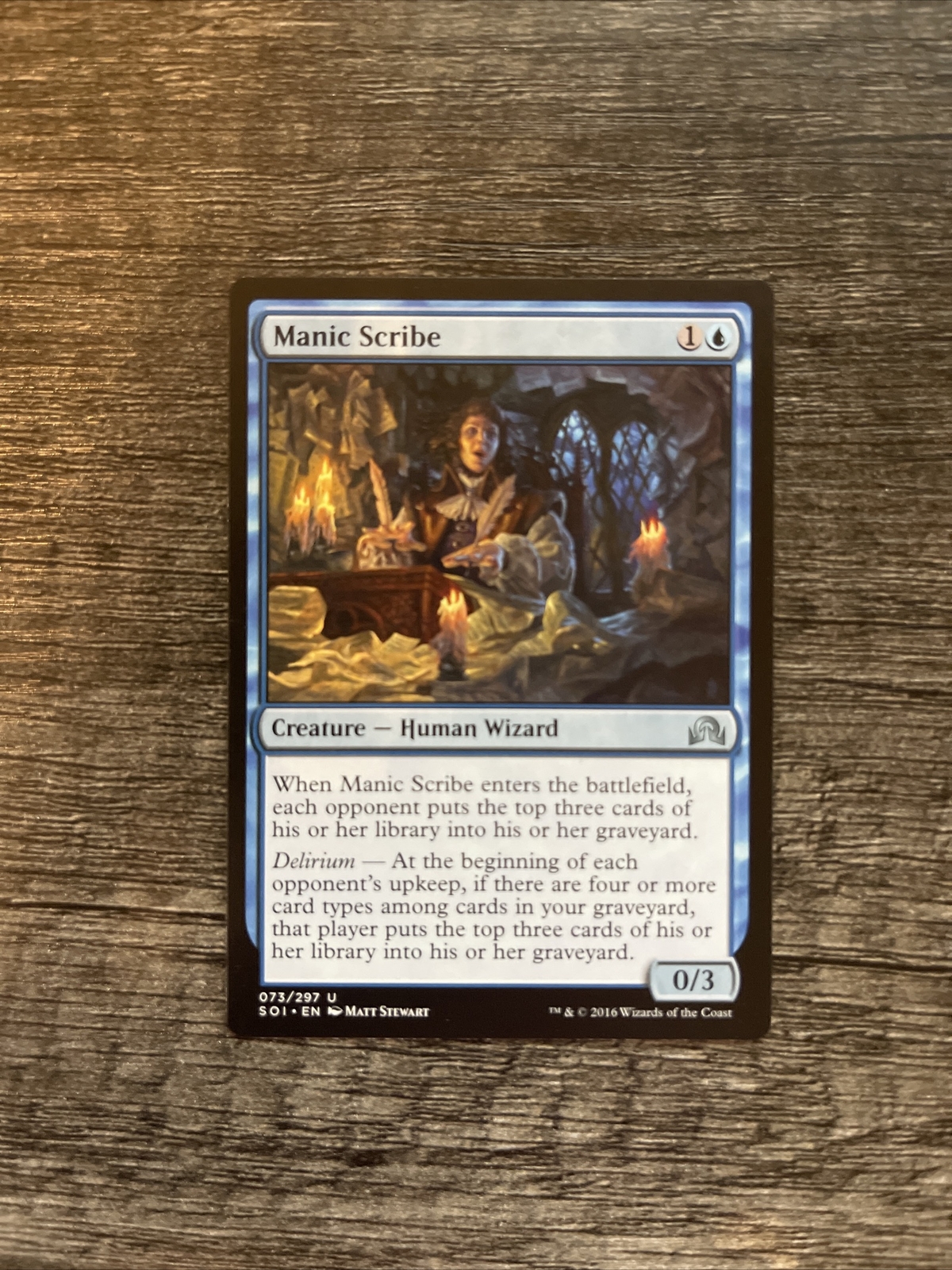 MTG Manic Scribe Shadows Over Innistrad 073/297 Regular Uncommon for ...