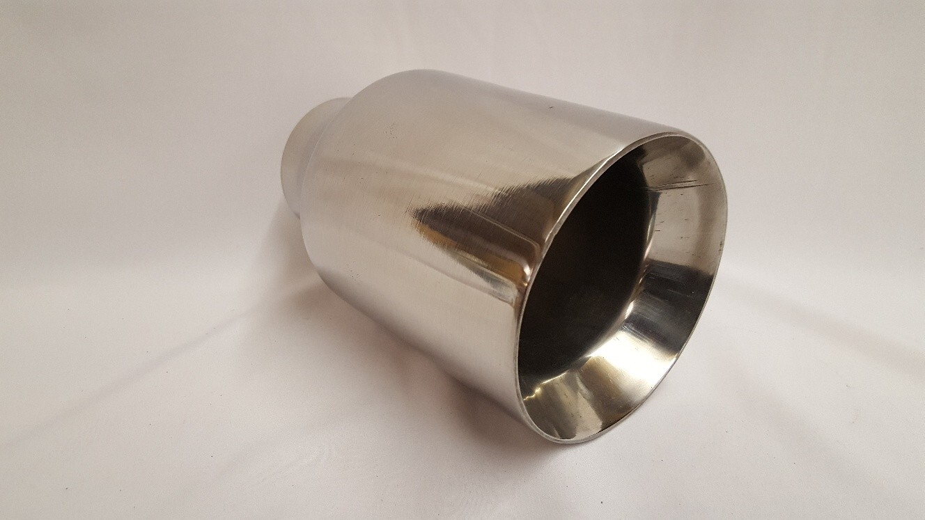 GOLF Mk4 Mk5 4" 101mm R32 Style Custom Tailpipe Tip Twin Exhaust Dual ...