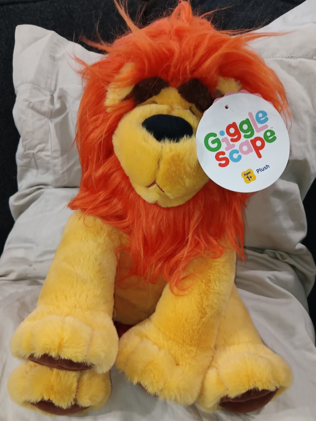 Giggle Scape Baby Plush Stuffed Lion Yellow Orange | eBay