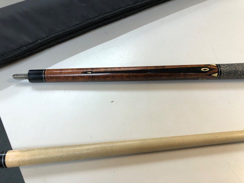 JERRY OLIVER POOL CUE STICK 4-POINT WITH SOFT PADDED CASE | eBay