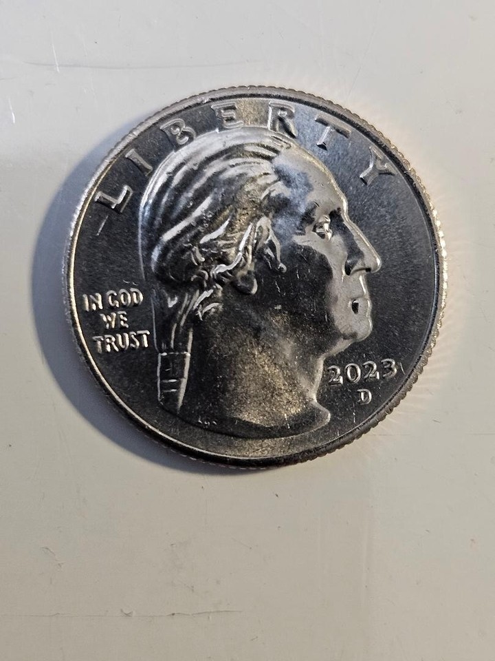 Beautiful, SHINY 2023 Error Quarter Washington BU Rare Coin circulated ...