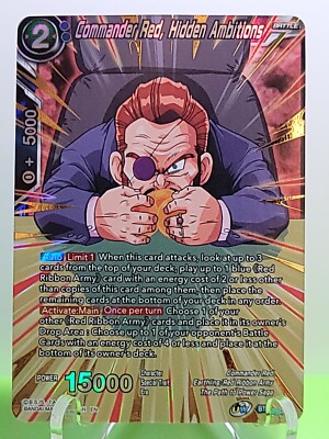 Commander Red, Hidden Ambitions DBS Ultimate Squad SR BT17-036 Dragon ...