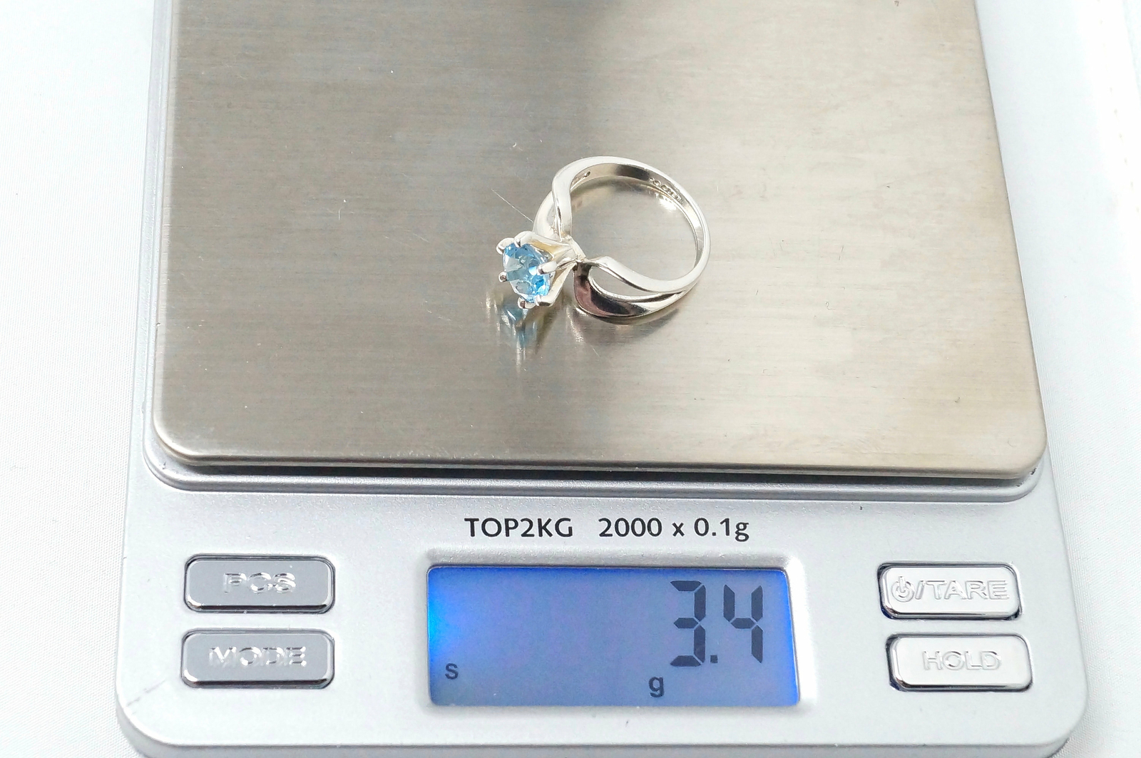 Vintage Mid Century Roaring Twenties Style Blue Topaz SterlingSilver ...
