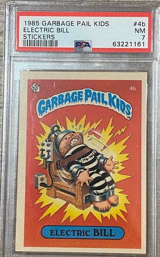 1985 ORIGINAL TOPPS Garbage Pail Kids ELECTRIC BILL 4b PSA NM 7 | eBay