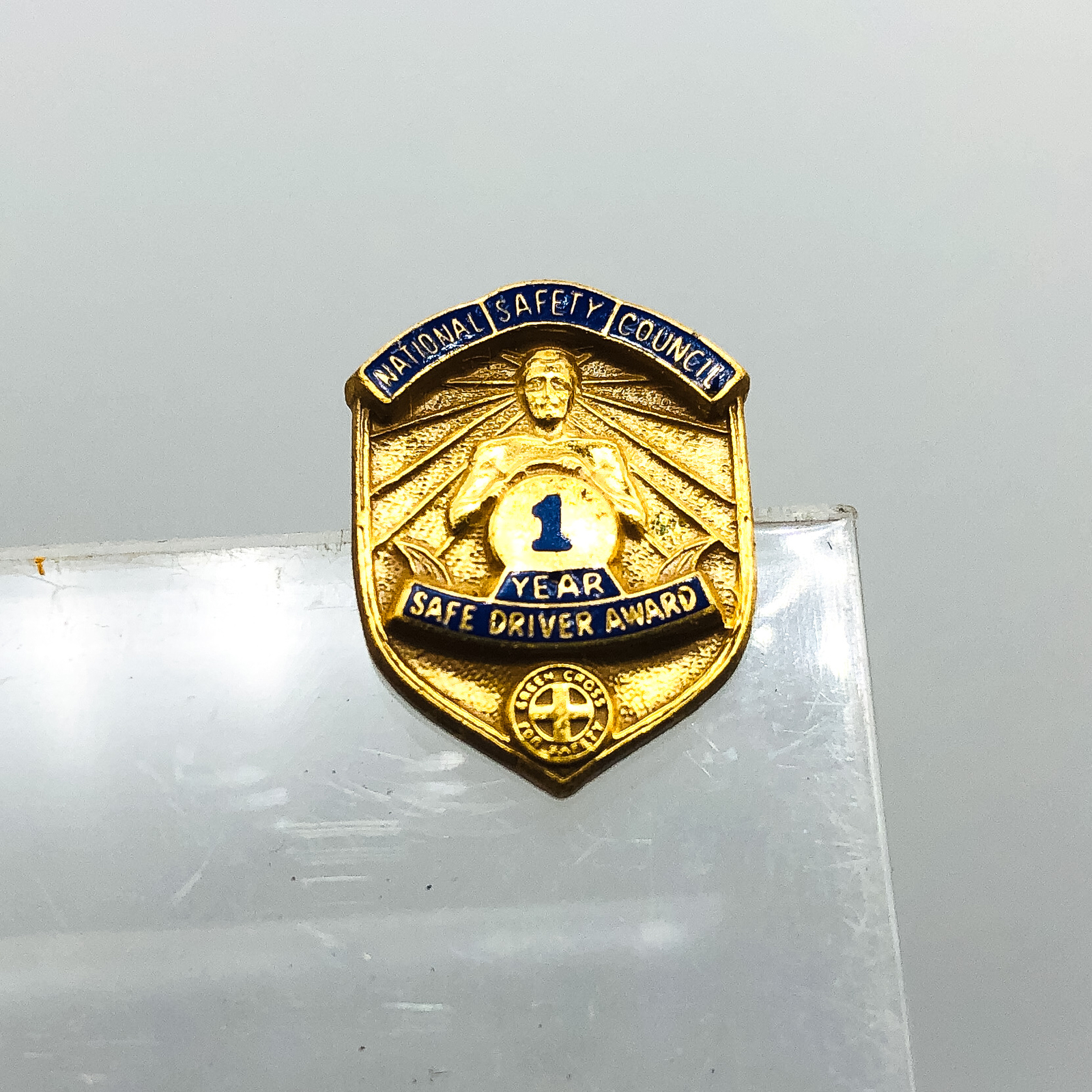 Vintage National Safety Council Lapel Pin Green Cross 1 Year Safe ...