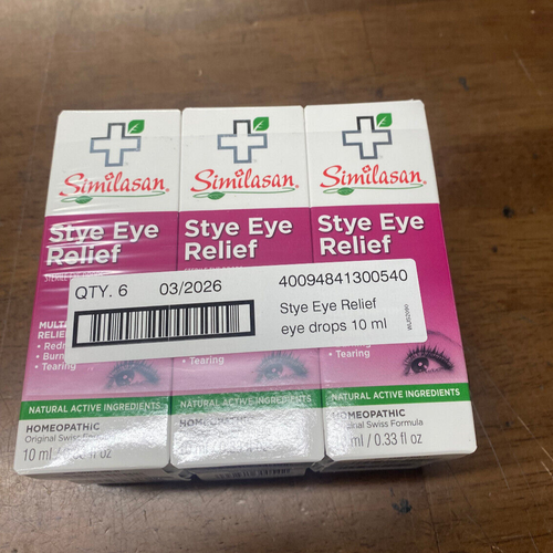 *Lot of 6* Similasan Stye Eye Relief Sterile Drops - 0.33 oz - Exp 3/26 ...