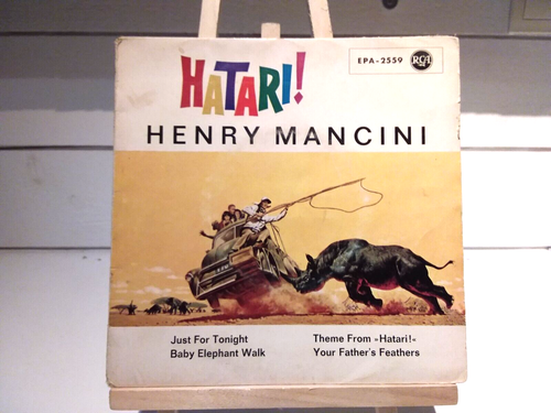 EP/ 45T HENRY MANCINI "HATARI!"/ BABY ELEPHANT WALK/ BO.FILM OST ...