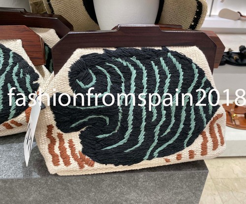 ZARA NEW WOMAN EMBROIDERED FISH BAG 1445/001 1445/201 | eBay