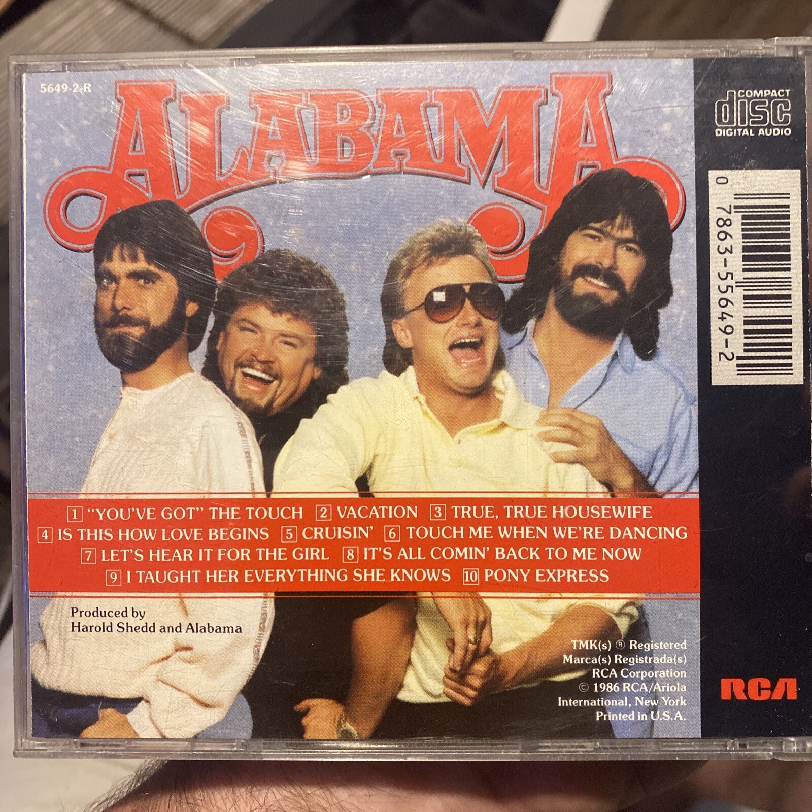 Alabama The Touch CD 10 Tracks 1986 RCA Country Music for sale online ...