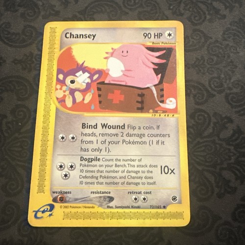 Chansey 72/165 Vintage 2002 E-Card eReader Expedition Base Set Pokemon ...