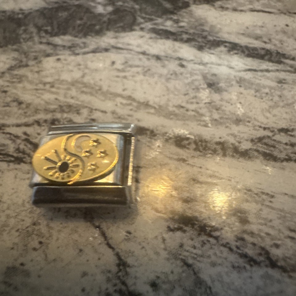 New Gold Tao Moon&Star Italian Charm Fits 9mm Classic Nomination ...
