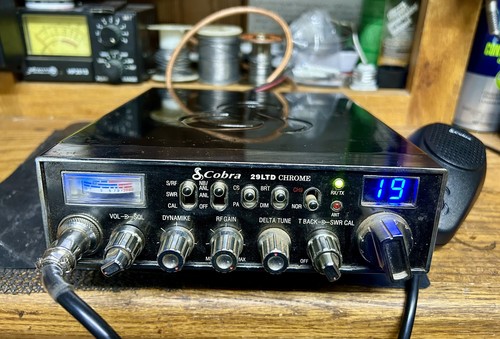 Cobra 29 Chrome Peaked And Tuned Complete With Talkback Mic And ...