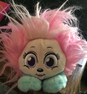 Cute Shnooks Plush Toy - Pink Fluffy Hair | eBay