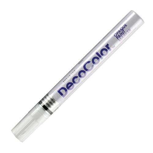 300-0 Marvy DecoColor Opaque Paint Marker, Broad Tip, White, Pack of 1 ...
