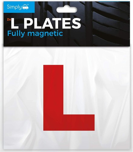 2 x Red Fully Magnetic Learner Driver L Plates for Learning Drivers ...