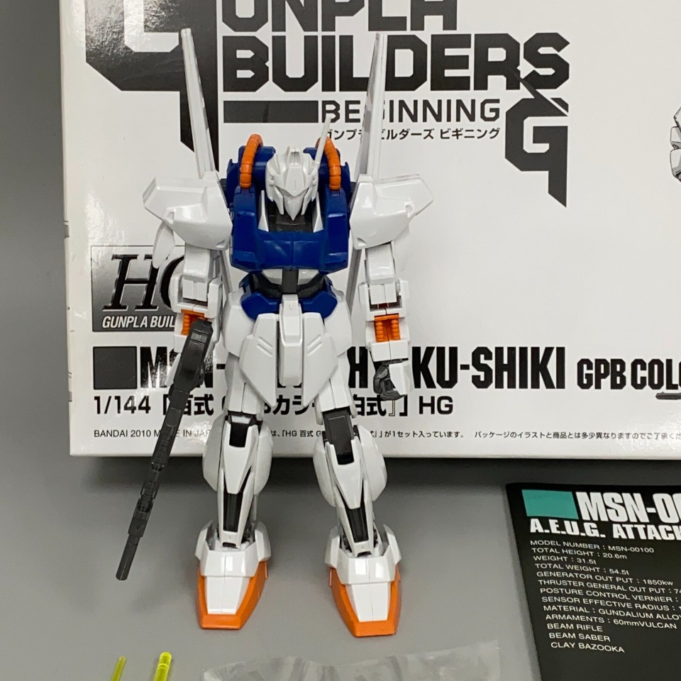 1/144 HG GUNDAM GUNPLA BUILDERS BEGINNING MSN-00100 HYAKU-SHIKI GPB ...