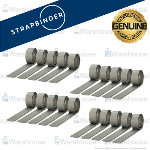 Genuine Strapbinder 1-1/4" HBCP5 Galvanized Steel Center Punch Clamps (20 ct.) | eBay Australia